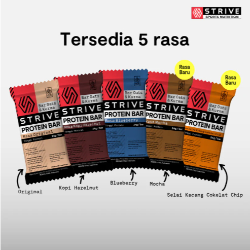 Jual Strive Protein Bar / Snack Energy Coklat | Shopee Indonesia