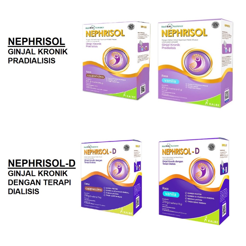 Jual NEPHRISOL / NEPHRISOL-D Nutrisi untuk Ginjal dari Kalbe | Shopee ...