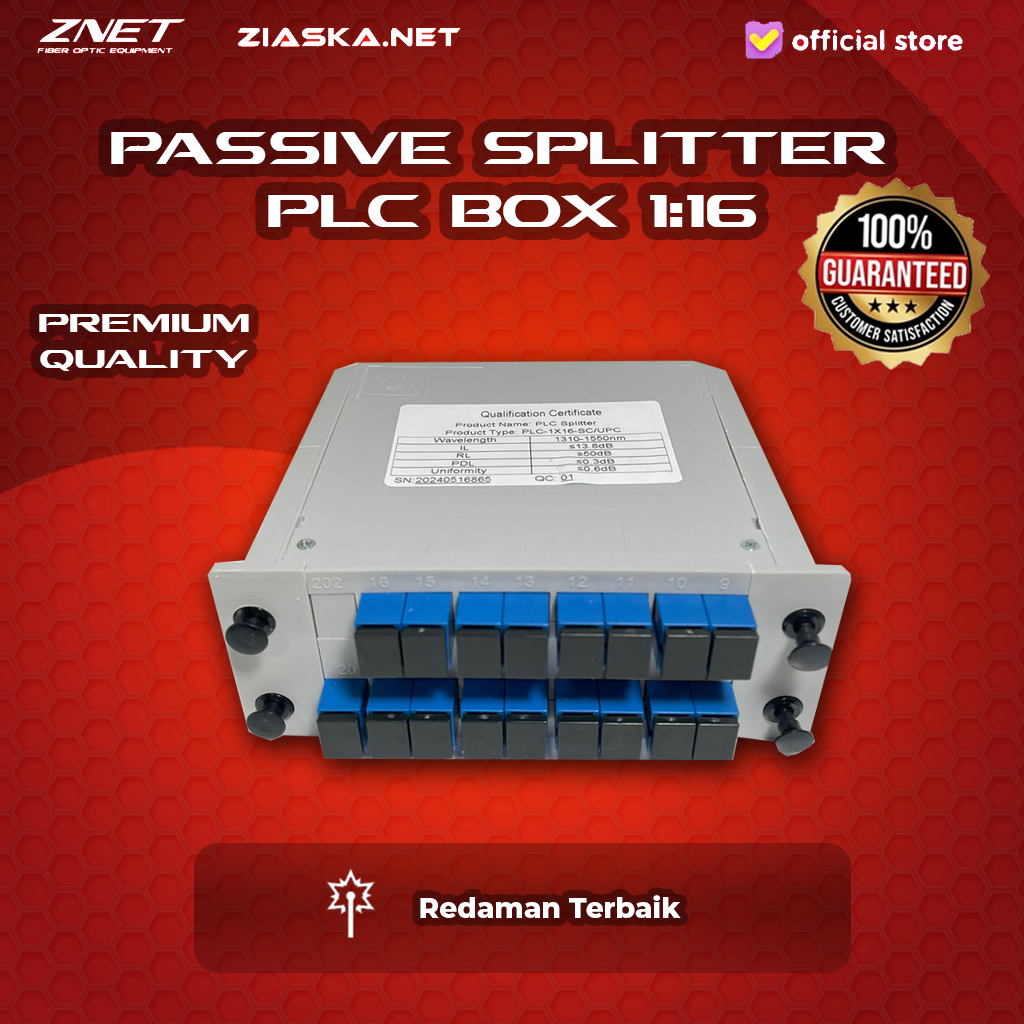 Jual Passive Splitter PLC BOX Cassette FO 1:16 Fiber Optik Pasif ...