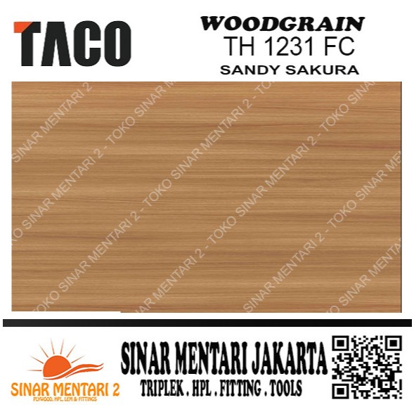 Jual TACO HPL WOODGRAIN TH 1231 FC SANDY SAKURA | Shopee Indonesia