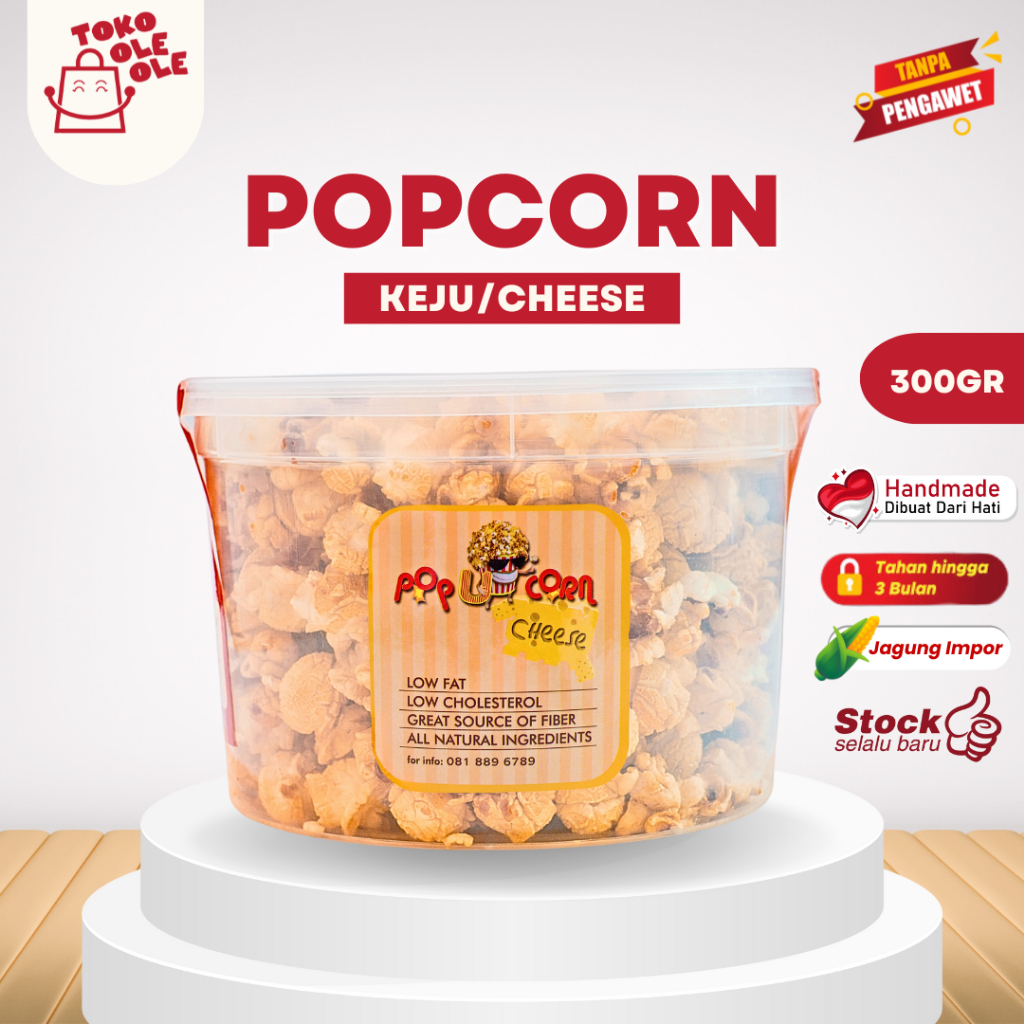 Jual Popcorn Rasa Keju (Cheese) Premium / Jagung Popcorn Camilan Snack ...