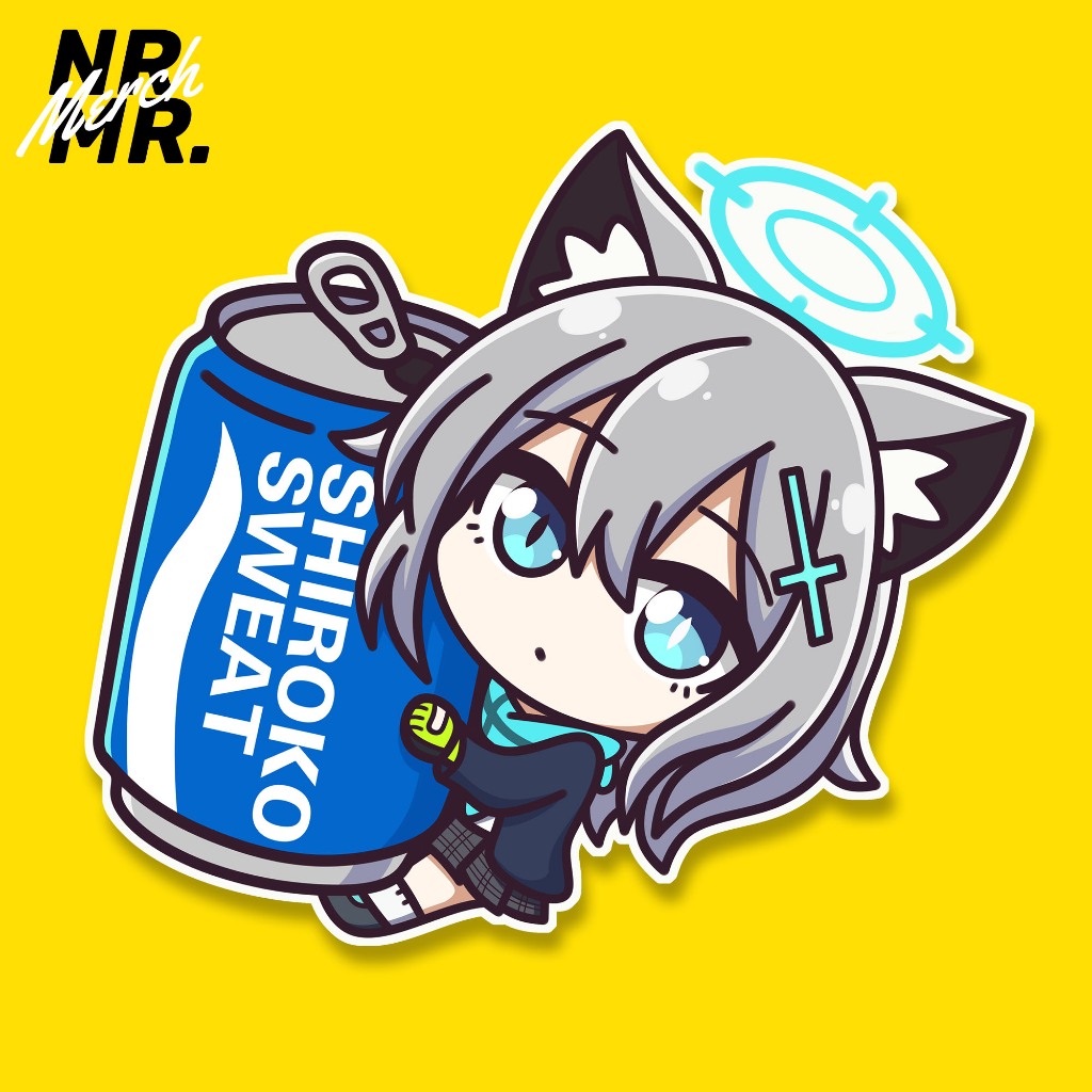 Jual Stiker Shiroko Sweat Blue Archive Anime Chibi Sticker Shopee Indonesia