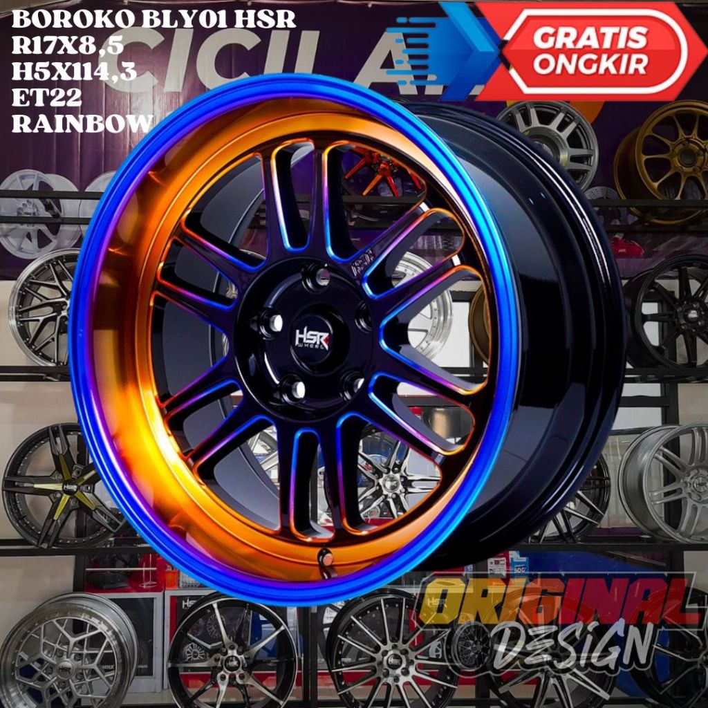 Jual Velg Mobil Ring 17 HSR BLY 01 R17 RAINBOW UNTUK HRV , WRV , RUSH , TERIOS | Shopee Indonesia