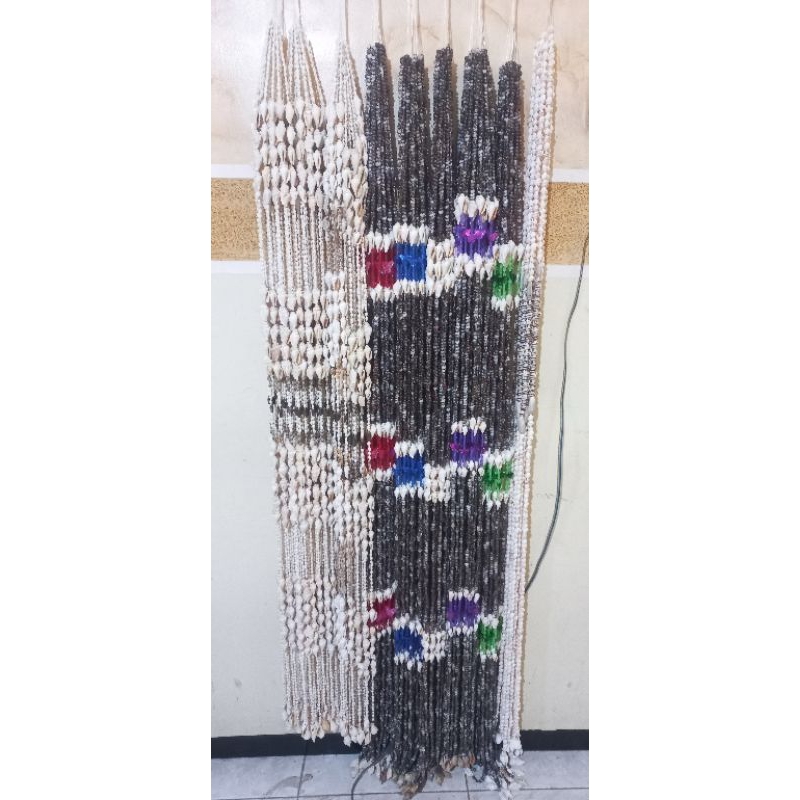 Jual Tirai kerang / tirai / tirai dari cangkang kerang ( isi 10 helai ...