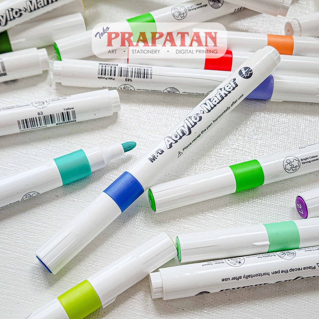Jual M&G Acrylic Marker 1MM APMT3321 | Acrylic Pen | Spidol Akrilik ...