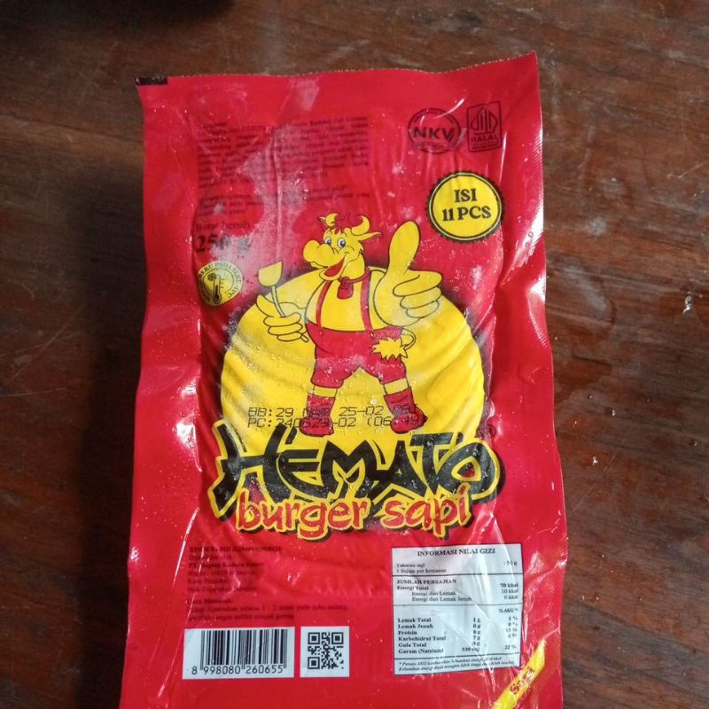 Jual beef burger,,hemato burger sapi isi 11 | Shopee Indonesia