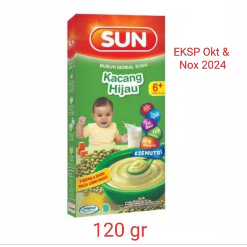 Jual BUBUR SUN KACANG HIJAU 120 GR (EKSP NOV 2024) | Shopee Indonesia