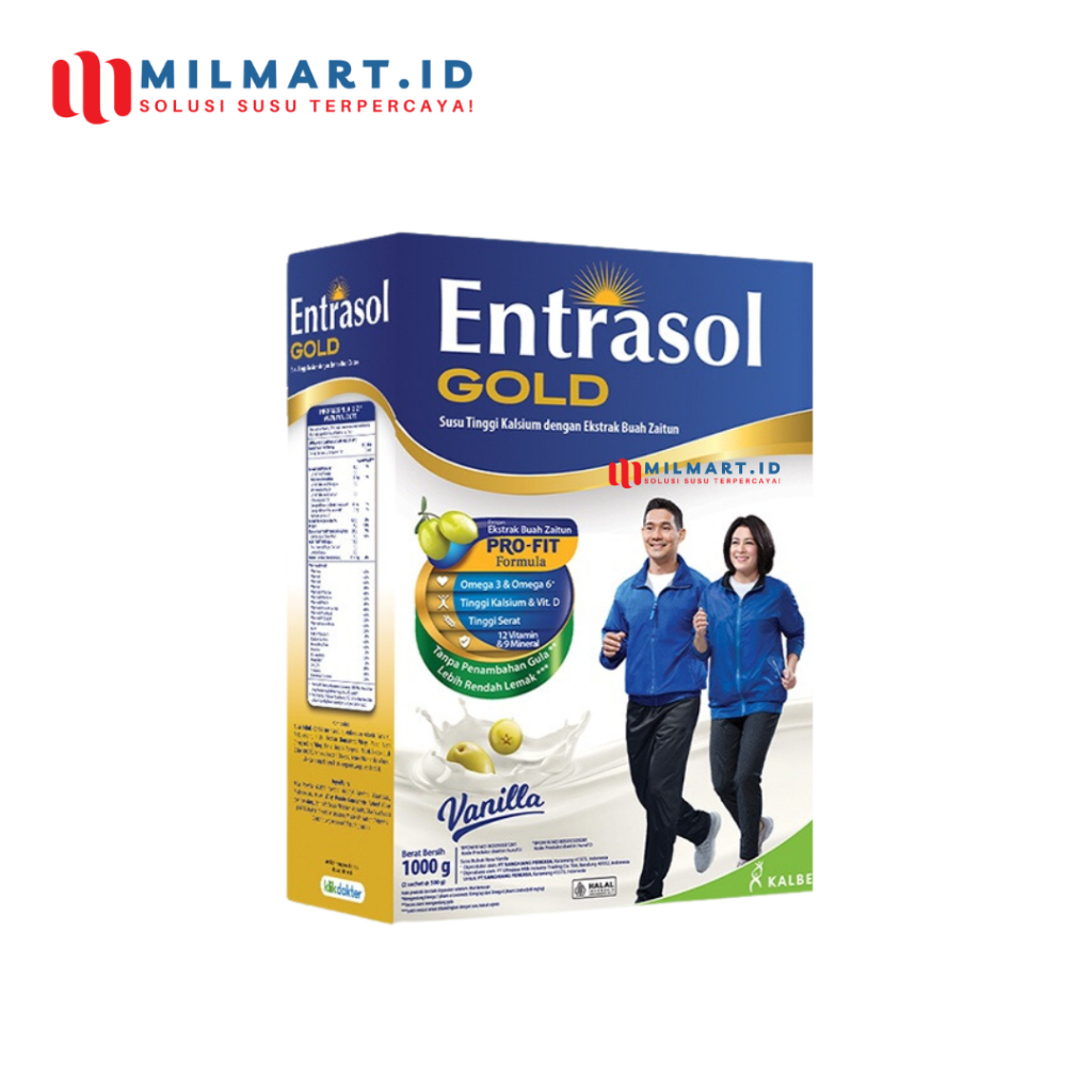 Jual ENTRASOL GOLD VANILA 980 G SUSU NUTRISI KESEHATAN LANSIA VANILLA ...