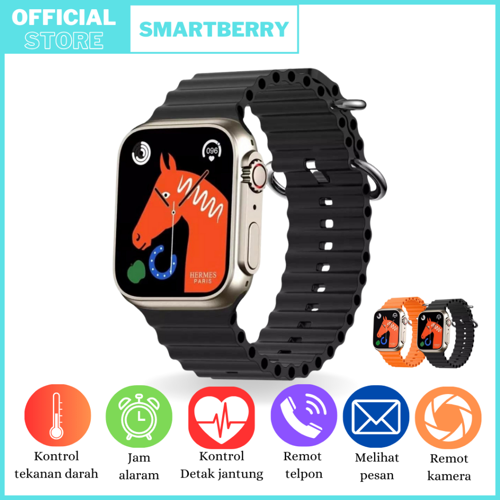Jual Jam Tangan Smartwatch G808 smartberry / jam pintar / jam trendy ...