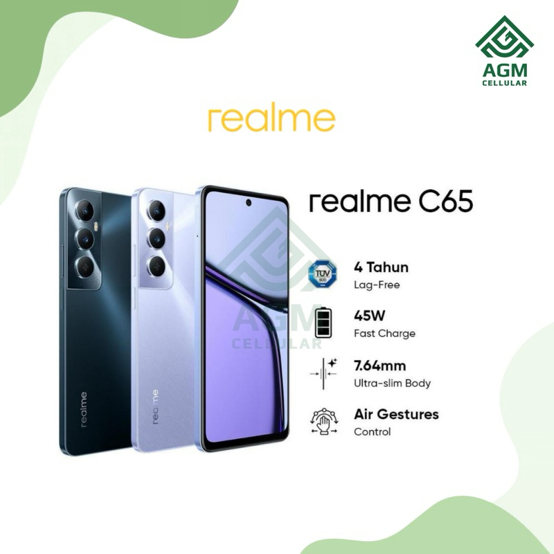 Jual HANDPHONE REALME C65 RAM 8GB/256GB | 8GB/128GB (Starlight Black & Starlight Purple ...