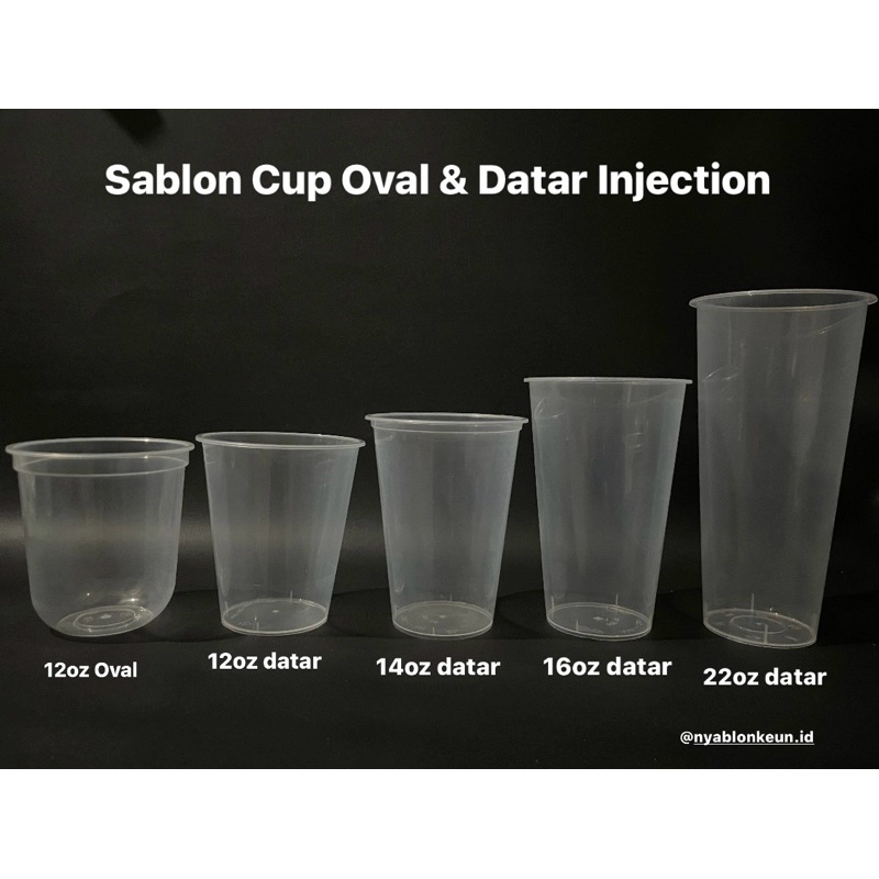 Jual SABLON CUP INJECTION DATAR / OVAL SABLON CUP PRINTING INJECT ...