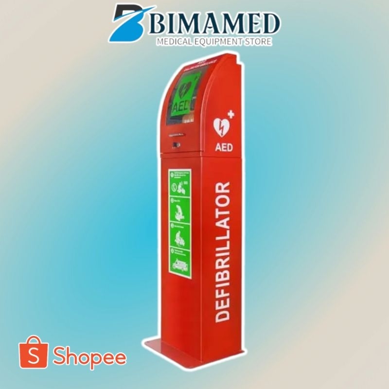 Jual M8 Pro Curved Floor Standing AED Cabinet / Standing AED Cabinet ...