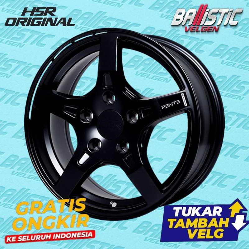Jual Velg Racing Mobil Model Palang 5 Ring 15 Lubang Baut 5X114,3 Velg Modifikasi HSR Wheel ...