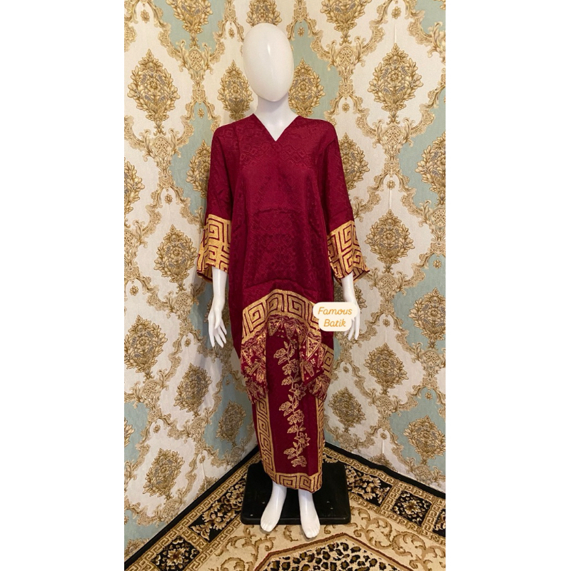 Jual BATIK ONE SET KAFTAN JUPRI MOTIF PANGKO | BATIK KONDANGAN | BAHAN ...