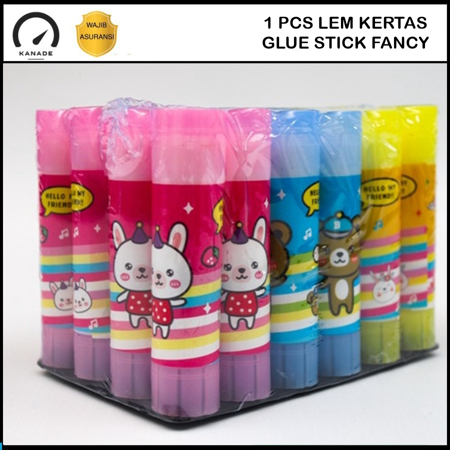 Jual Lem Stik Kecil Glue Stick Fancy Lem Kertas Non Toxic ATK Kantor ...