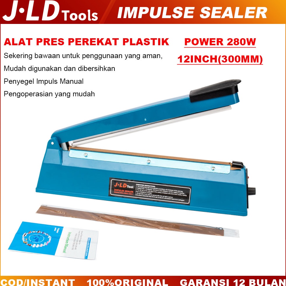 Jual JLD Impulse Sealer Alat Press Perekat Plastik 2cm dan 3cm alat ...