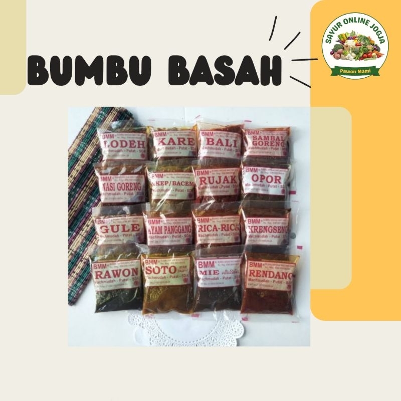 Jual Bumbu basah sachet - PAWON MAMI SAYUR ONLINE JOGJA | Shopee Indonesia