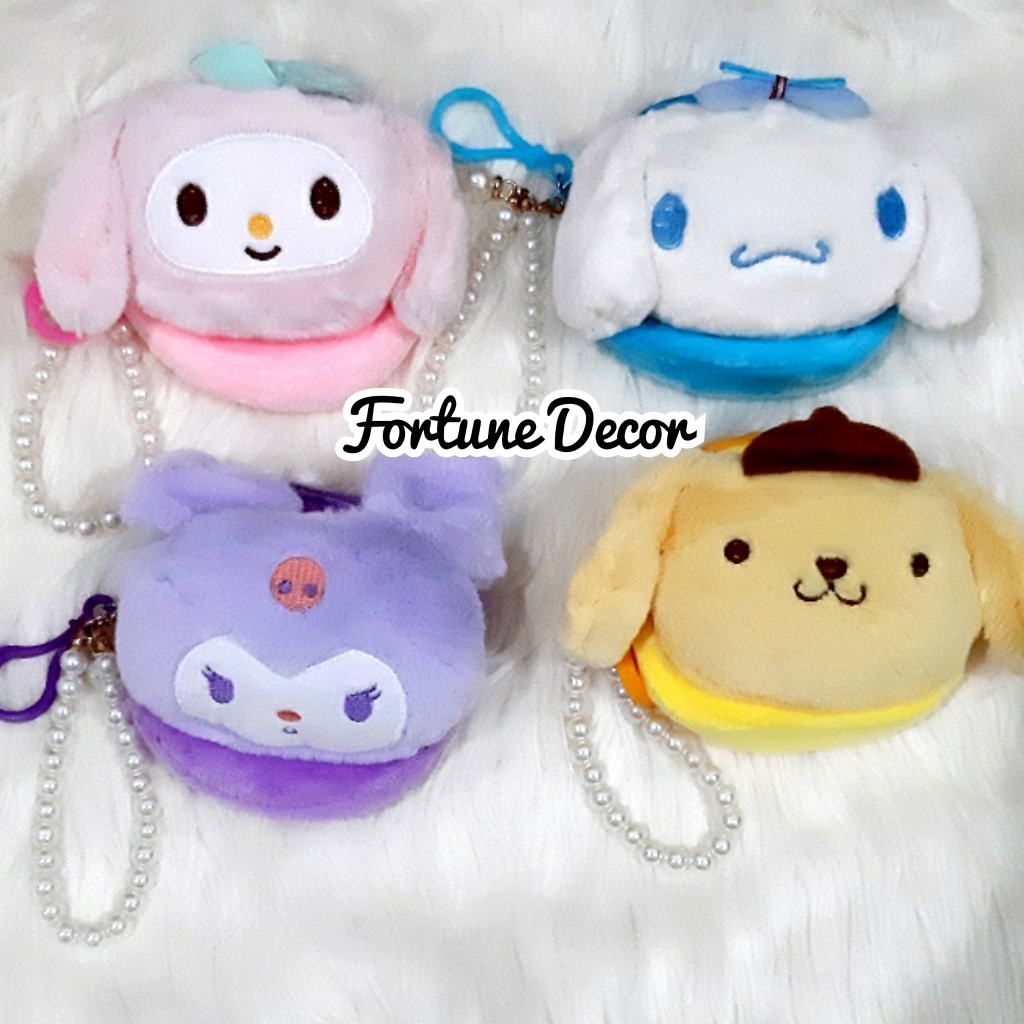 Jual Gantungan kunci dompet boneka sanrio dengan bag strap mutiara ...