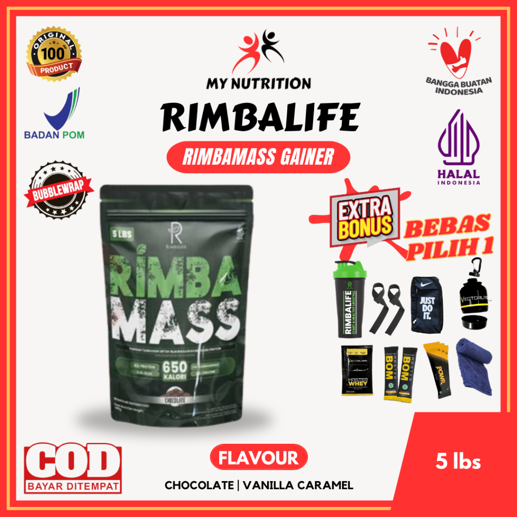 Jual Rimbalife Rimba Mass 5 lbs 2.250kg Rimba Life Rimbamass 5 lb 2kg ...