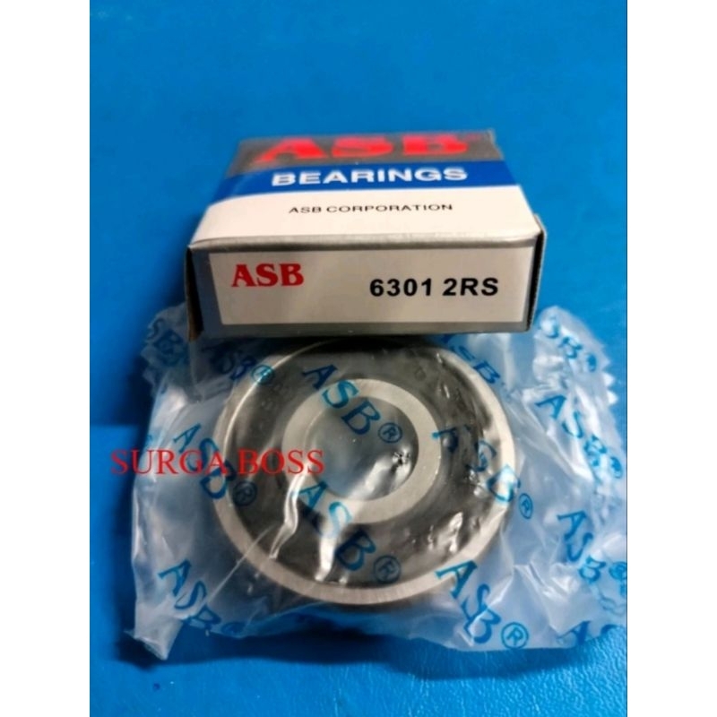 Jual (ISI 10PC) Bearing 6301 2RS ASB 6301 RS ASB ORIGINAL | Shopee ...