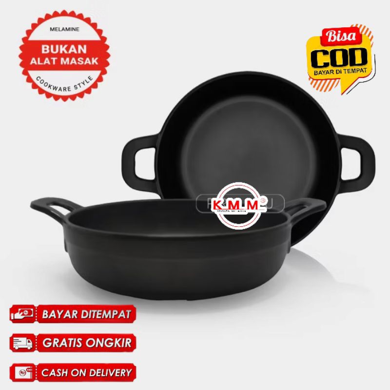 Jual Melamin Piring Model Penggorengan 8 Inch - Piring Saji Unik ...