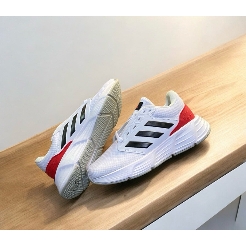 Jual Sepatu Running Adidas Galaxy 6 White Black | Shopee Indonesia