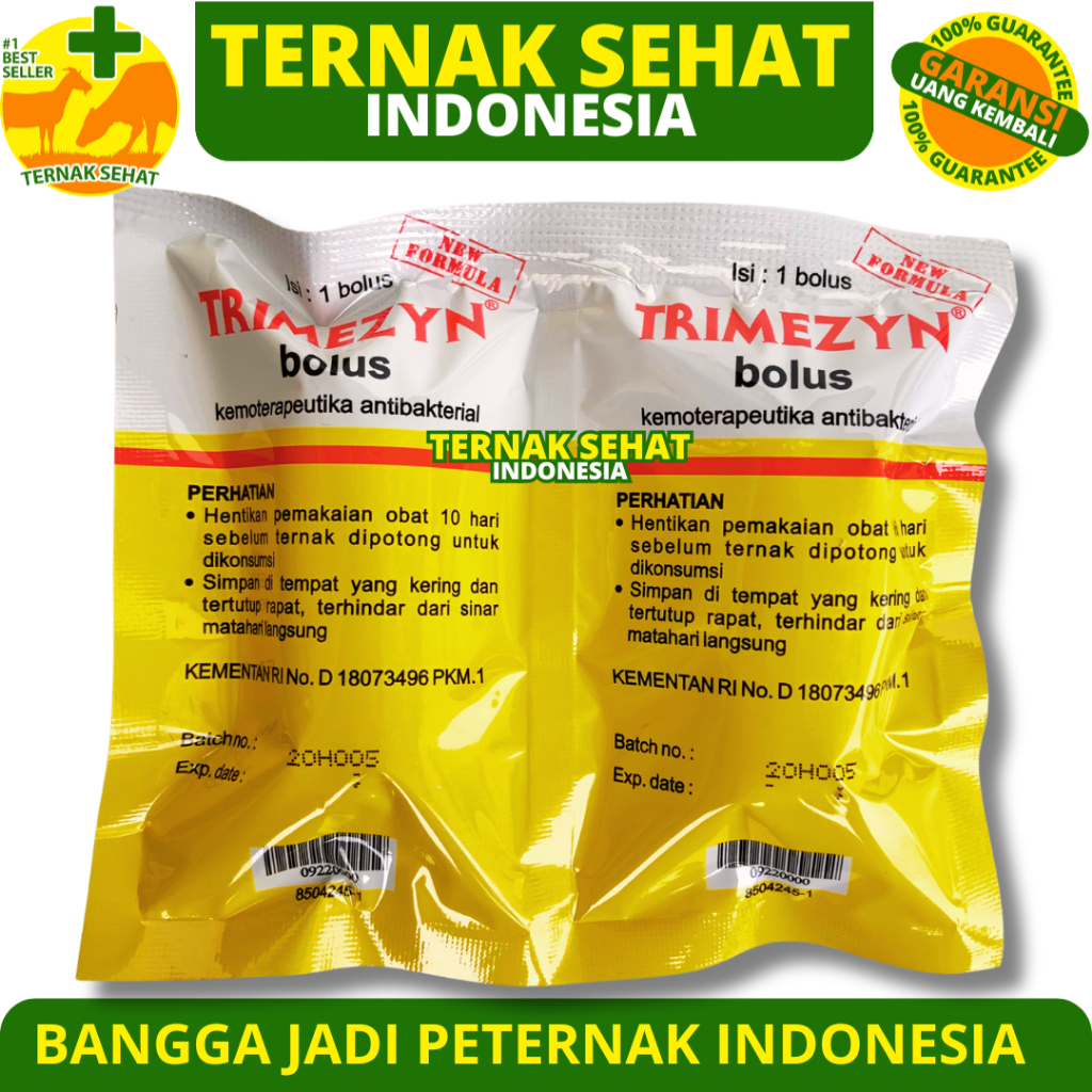 Jual TRIMEZYN BOLUS 1 BOLUS - Obat Pernafasan dan Pencernaan Diare ...