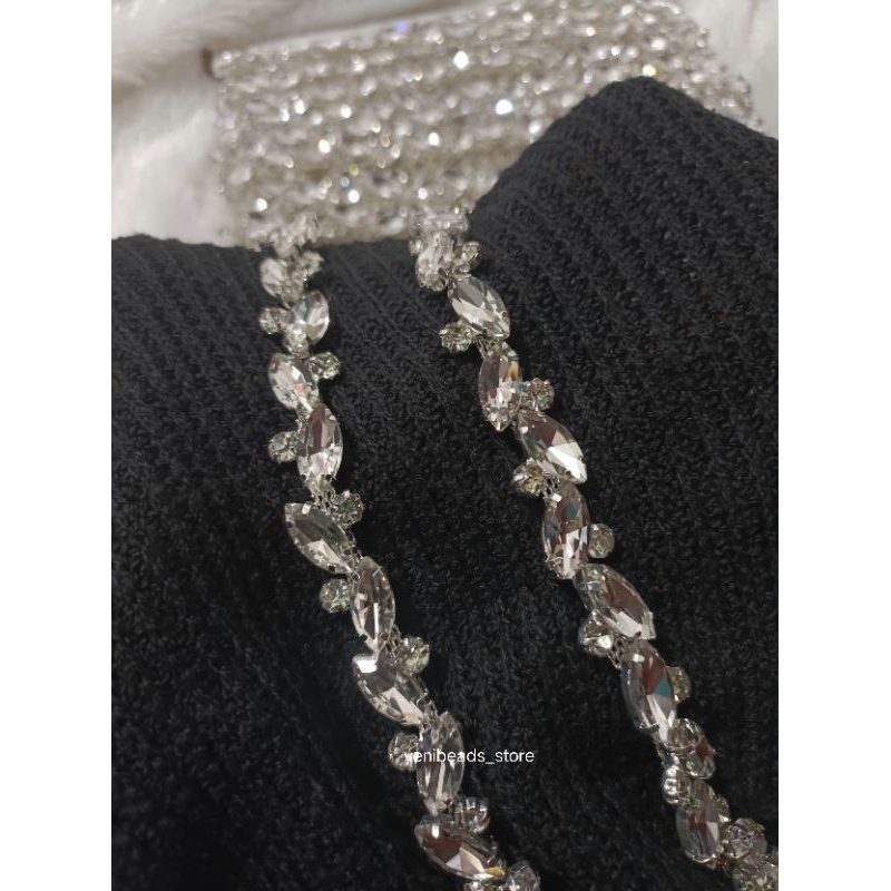 Jual Payet rangkai kristal Swarovski Payet Bridal Payet Belt | Shopee ...