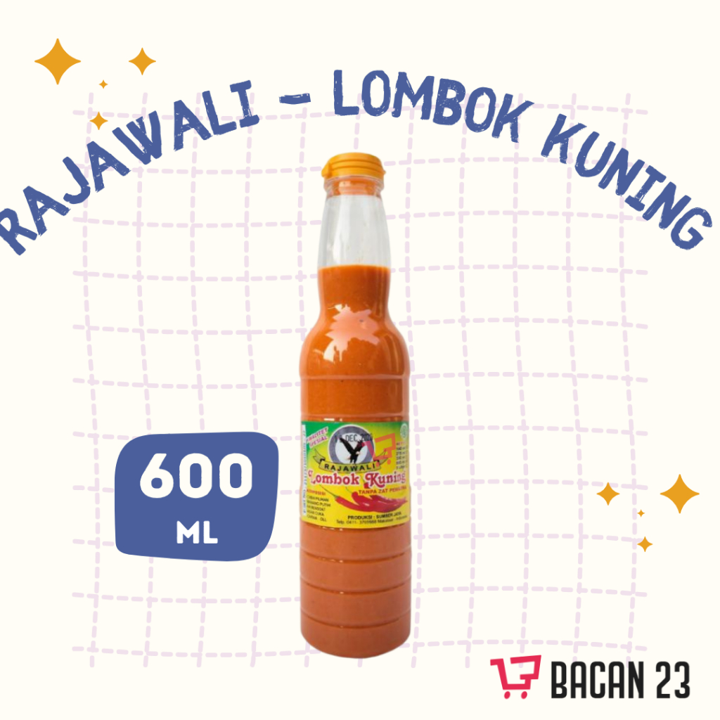 Jual Lombok Kuning Rajawali (600 ml) Lombok Kuning Khas Makassar ...