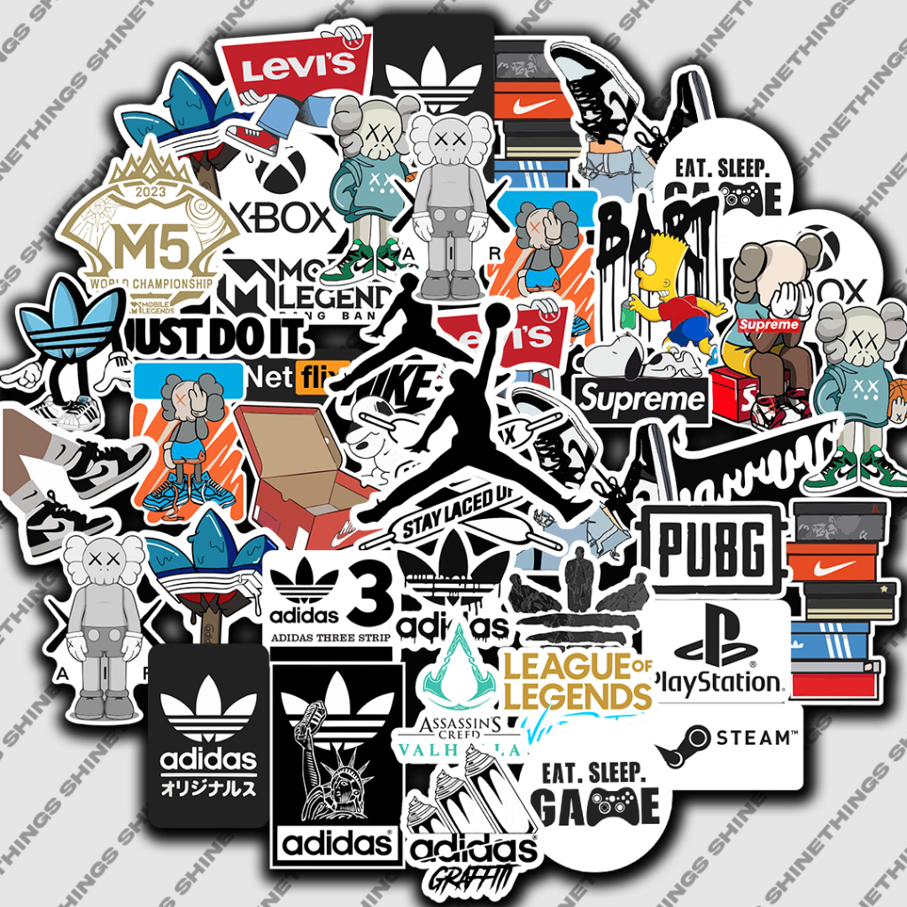 Jual stiker aesthetic hypebeast brand case hp || stiker nike sticker ...