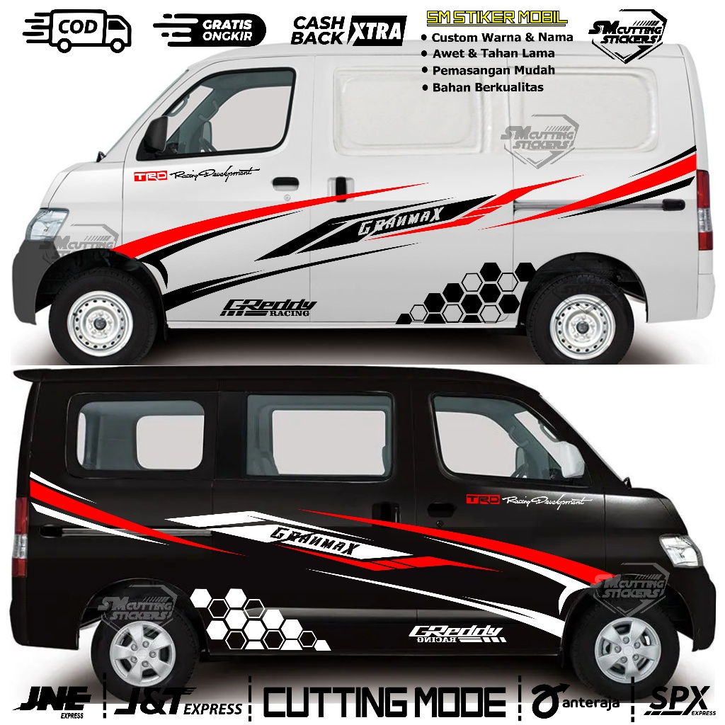 Jual NEW Sticker stiker daihatsu granmax stiker minibus grandmax luxio ...