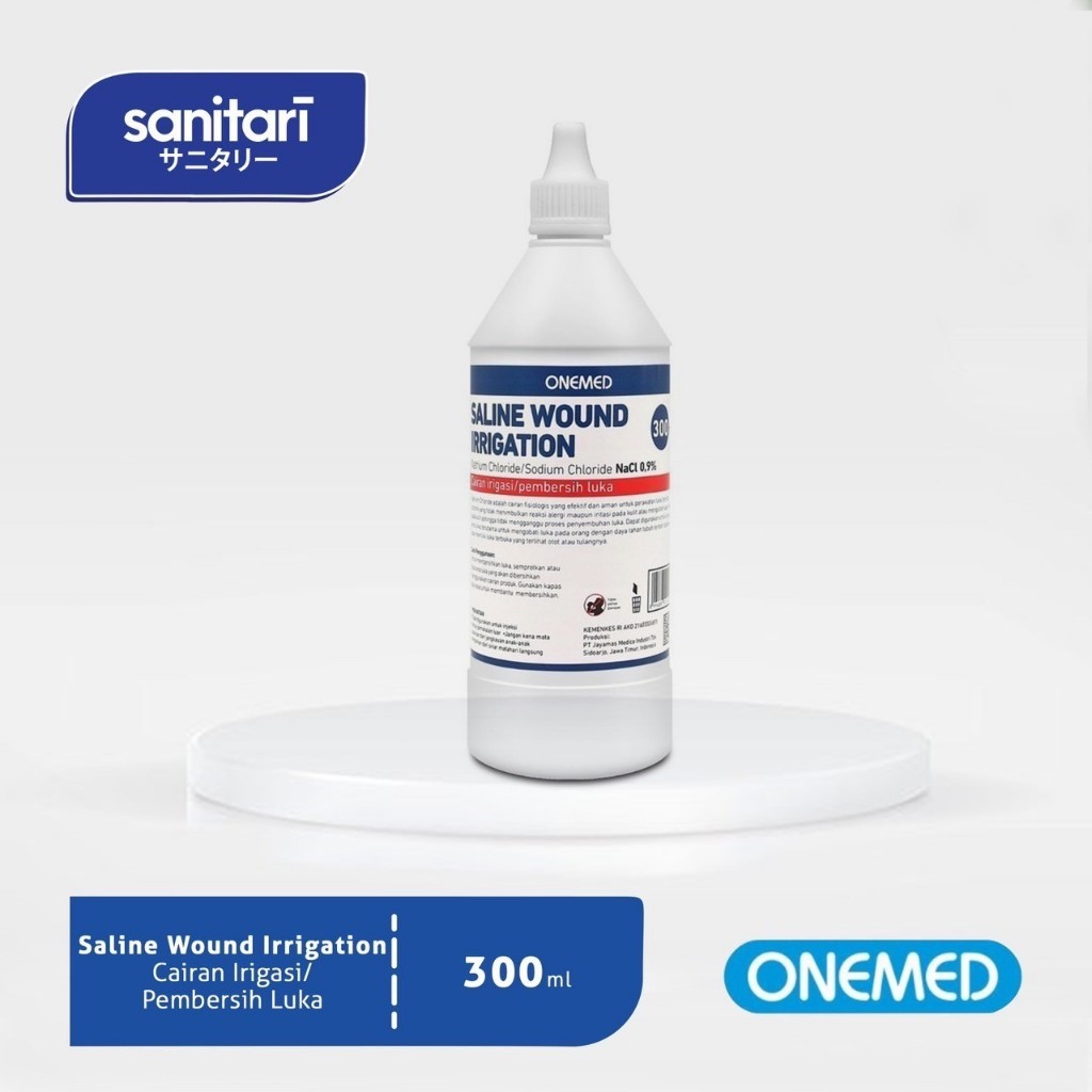 Jual Saline Wound Irrigation Onemed 300ml Botol Cairan Cuci Luka Pembersih Luka Rawat Luka ...