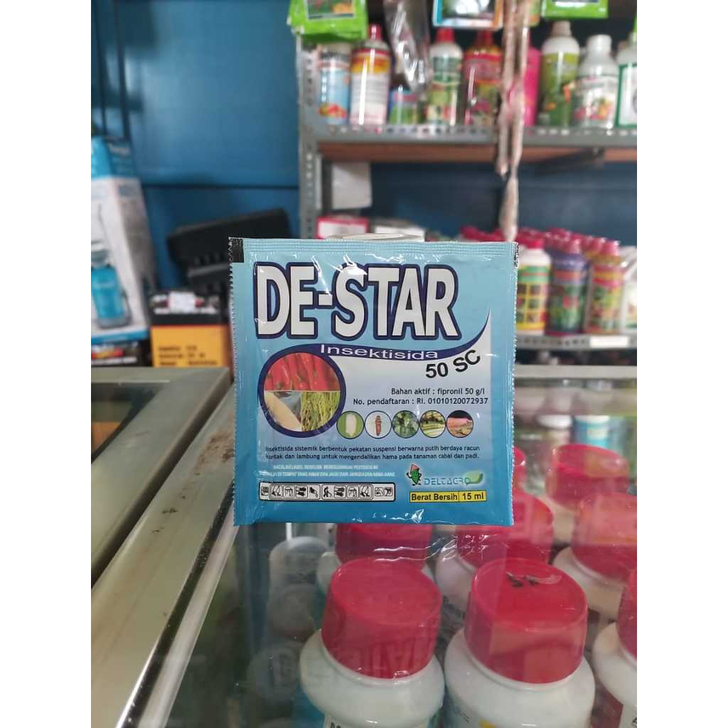 Jual Insektisida De Star 50SC Bahan Aktif Fipronil Berat Bersih 15 ml ...
