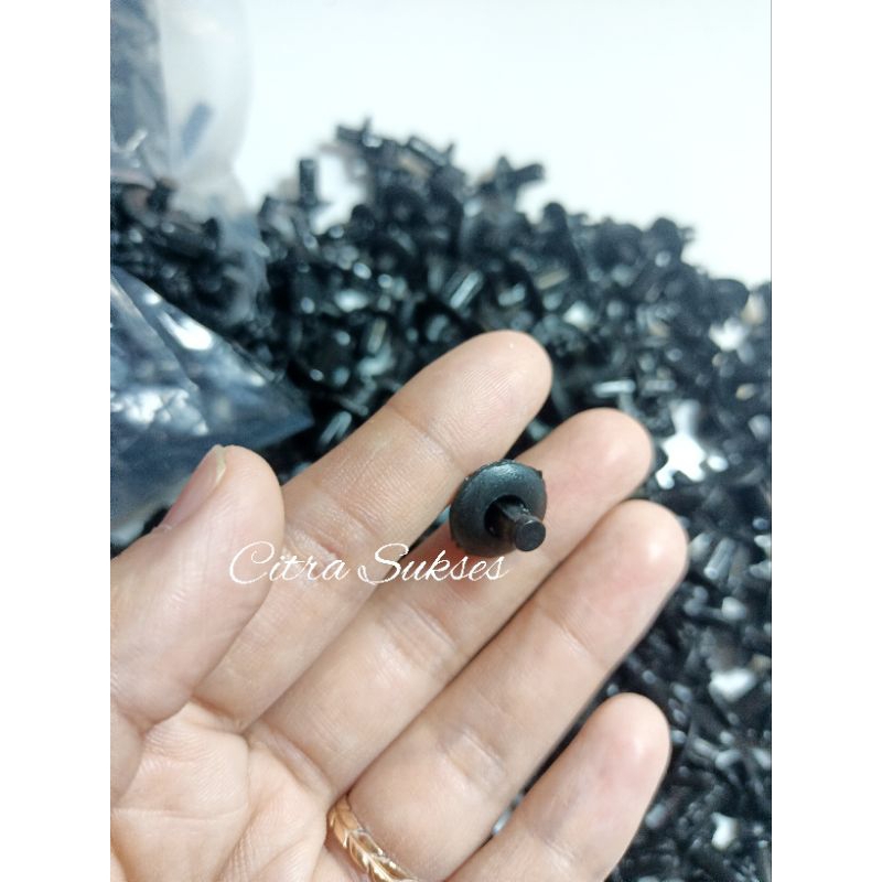 Jual 50 set Baut klip Kancing rivet Body tumpul 6mm Universal cocok ...