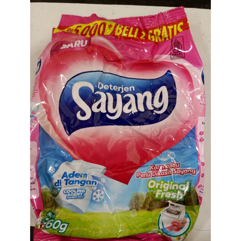 Jual DETERGENT SAYANG BUBUK POWDER DETERGENT 260 GR | SABUN CUCI BAJU ...