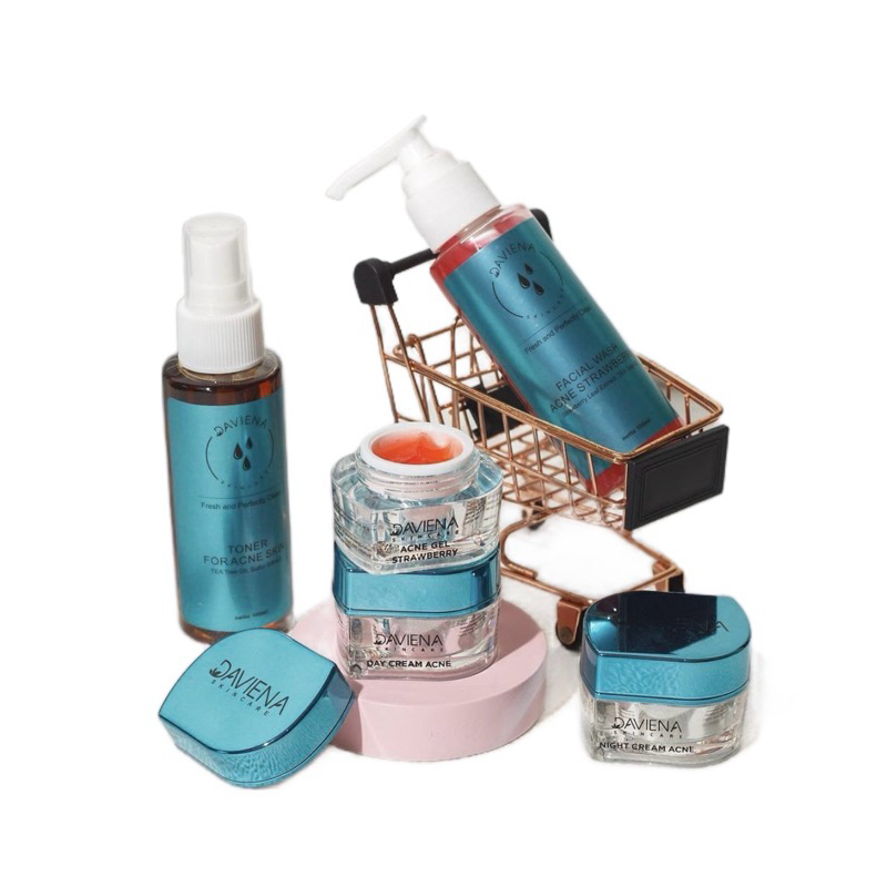 Jual Daviena Skincare - PAKET DAVIENA ACNE SERIES IsI 5 (TANPA TAS ...