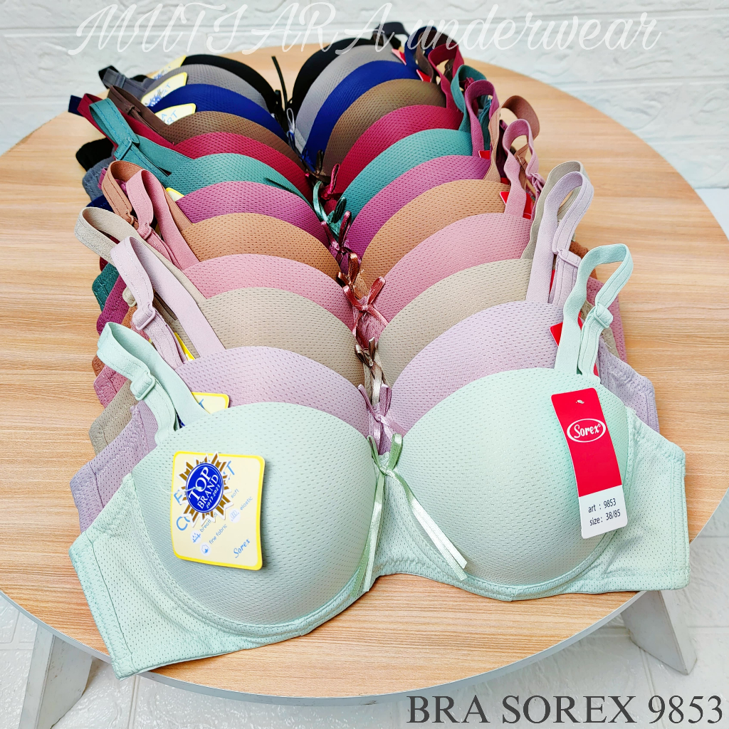 Jual Bra Kawat SOREX 9853 Cup Setengah/Half Cup Bra SOREX Size 32-38 ...