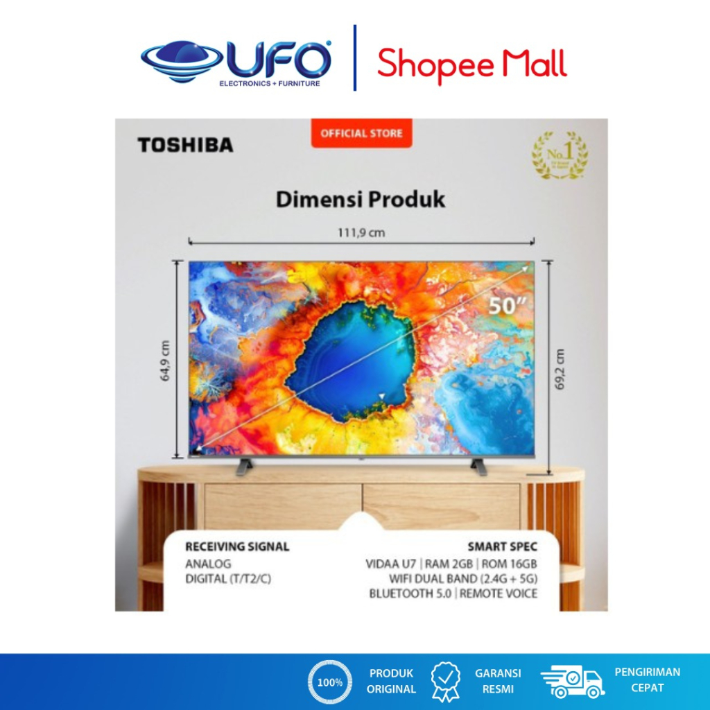 Jual TOSHIBA QLED 4K SMART TV M450NP SERIES 55M450NP 55 Inch | Shopee ...