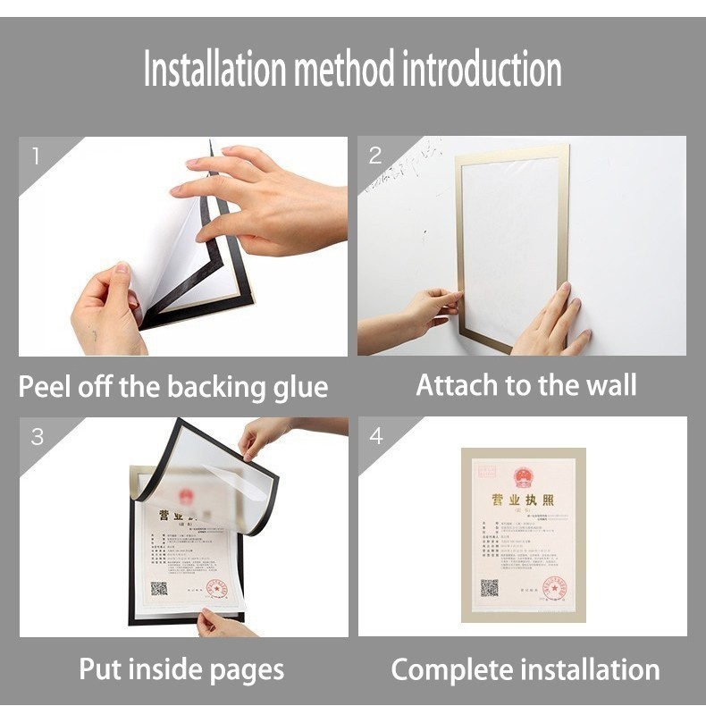 Jual Frame Poster Magnetic / Bingkai File Frame / Tempat Poster Tempel ...