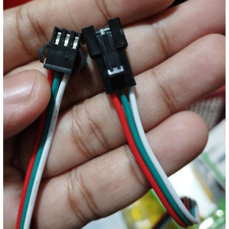 Jual KABEL JST 3 PIN 30CM SEPASANG KABEL JST MALE + FEMALE | Shopee ...