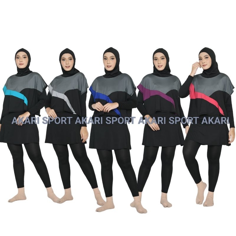 Jual BAJU RENANG HIJAB WANITA MUSLIMAH SYAR'I DEWASA SPANDEK PREMIUM ...