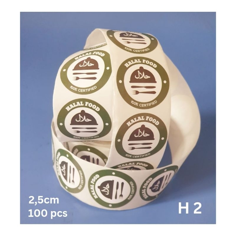 Jual Sticker Halal Diameter 2.5cm. Isi 100pcs | Shopee Indonesia