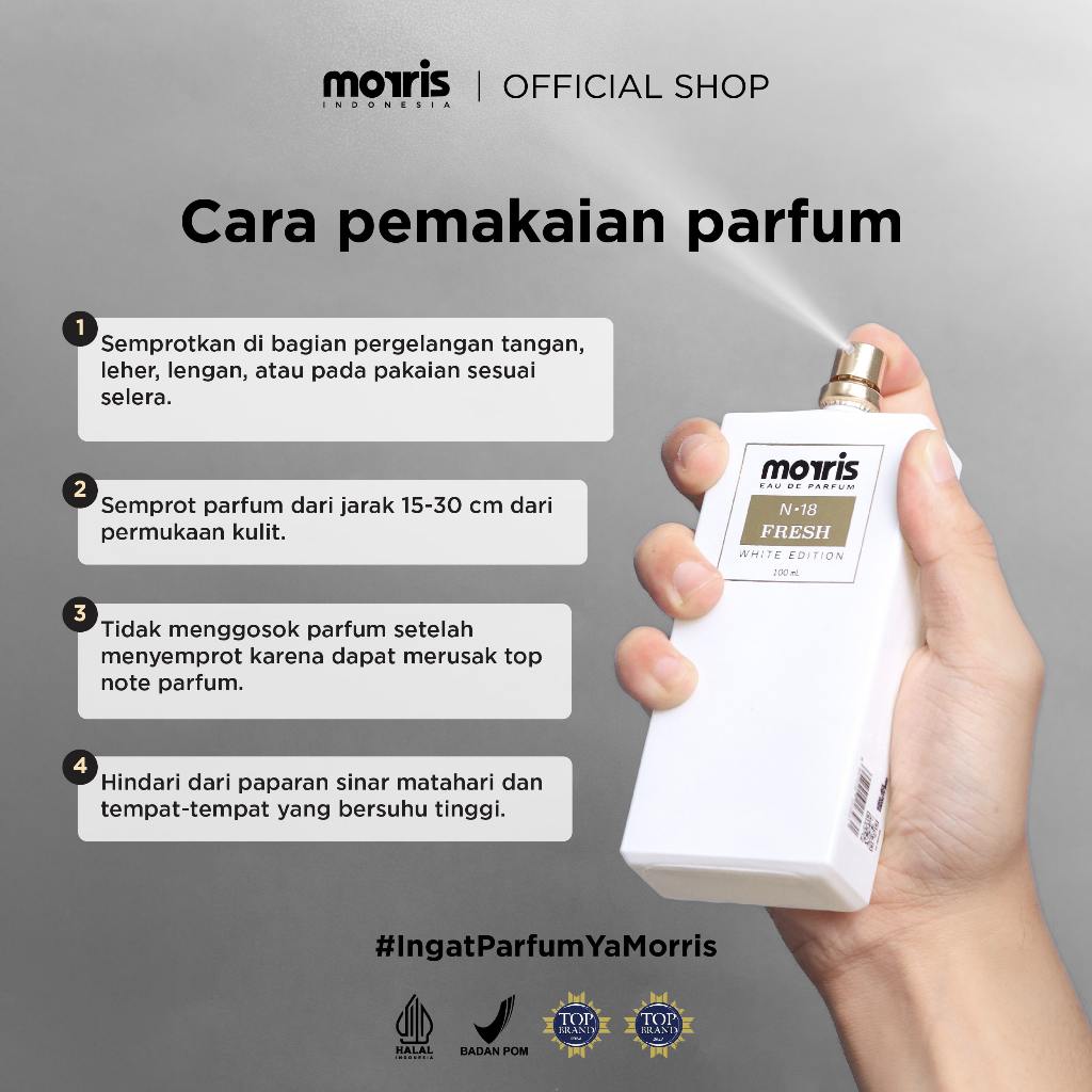 Jual Morris Eau De Parfum White Edition 100ml - Parfum Pria | Shopee ...
