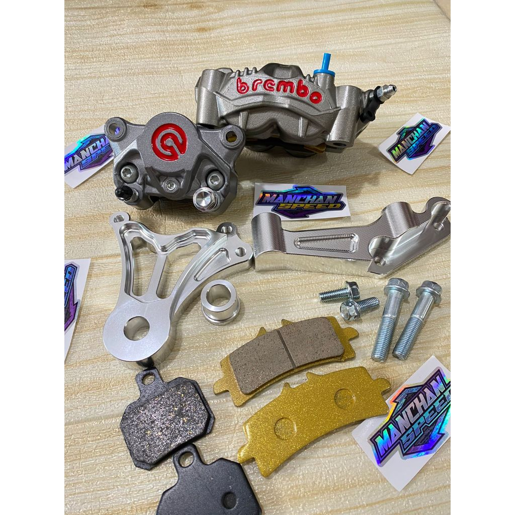 Jual ninja r ss rr paket murah !! kaliper cakram + breket 4 piston radial gp4rs 4p 2 piston big ...