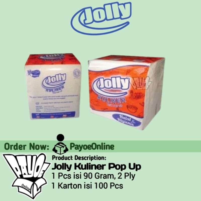 Jual Tissue Jolly pop up (kemasan terbaru) | Shopee Indonesia