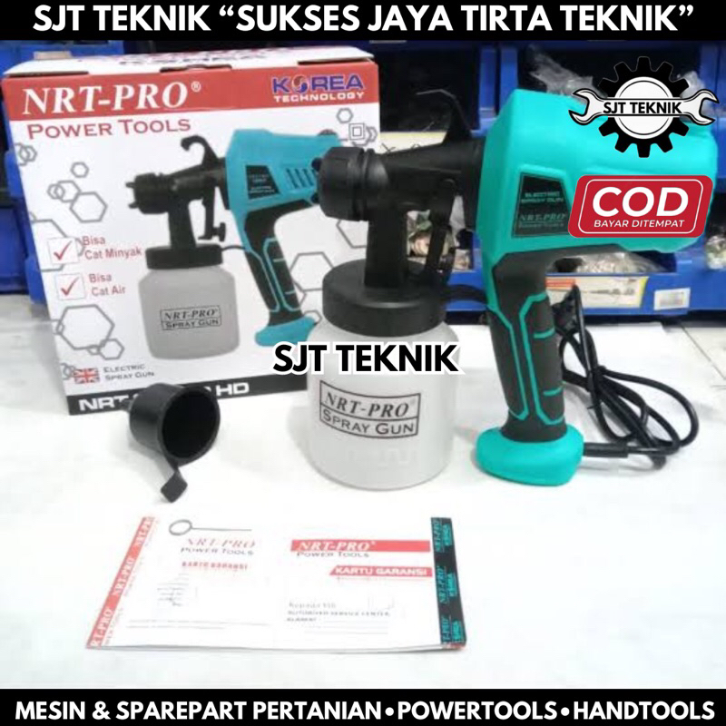 Jual spray gun cat elektrik listrik NRT PRO SE800 HD semprot cat minyak ...