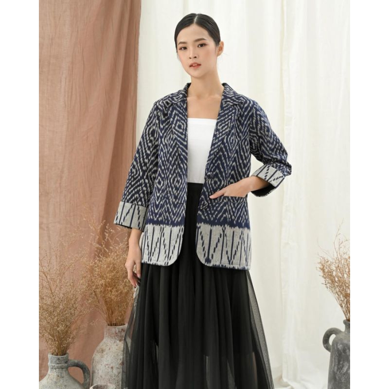 Jual blazer tenun terbaru - blazer semi jas tenun terbaru | Shopee ...