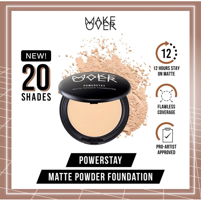 Jual Makeover Powerstay Matte Powder Foundation | Shopee Indonesia