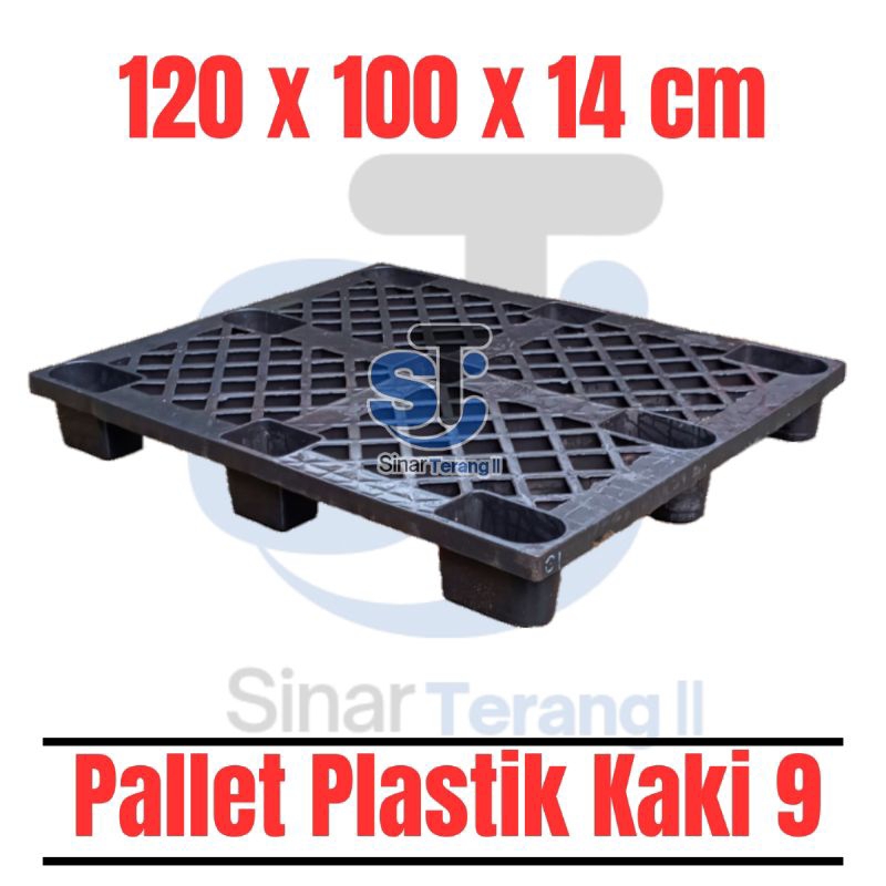 Jual Palet Plastik Kaki 9 Palet Plastik 120x100x14cm Palet Plastik Alas Barang Gudang Kantor ...