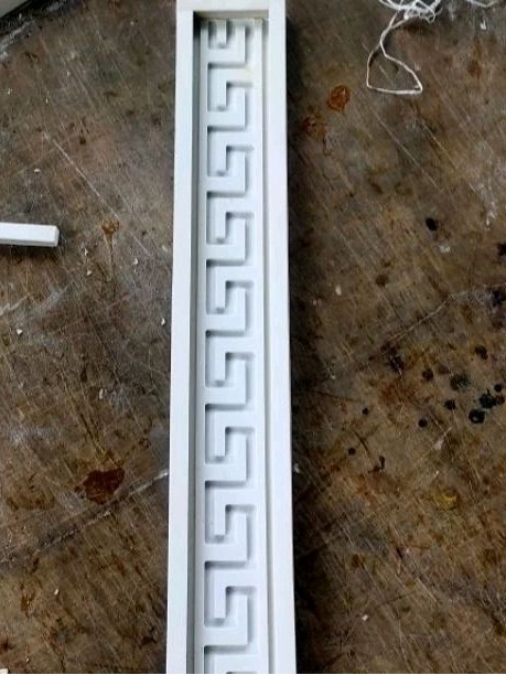 Jual cetakan ornamen dinding masif lis 15x100 cm bahan spon eva diukir ...
